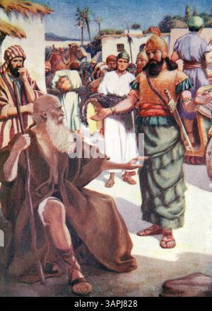 The healing of Naaman - 2 Kings Stock Photo - Alamy