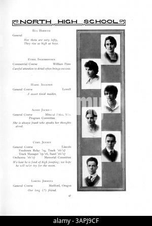 Polaris 1917, North High's yearbook, includes documentation of students, faculty, clubs, sports ...
