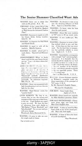 This 1907 yearbook from Central High School includes detailed records ...