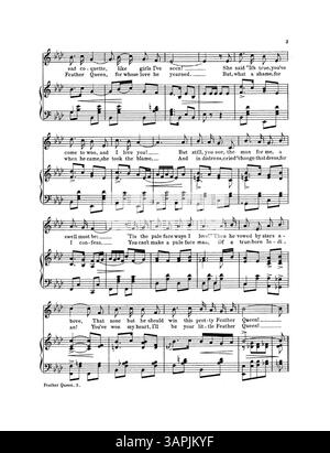 Intermezzo March two step Sheet music cover art of a cowgirl with a ...