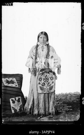 This photograph, taken by Lee Moorhouse, depicts Maude Sampson, a ...