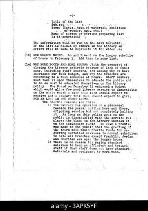 The 1949 Official Bulletin of the Minneapolis Public Library provides ...