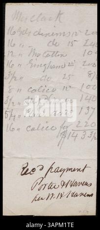 This historical collection includes 15 household bills and receipts ...