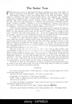 The 1909 yearbook from East High School documents student life ...