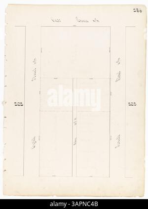 Survey of St. Louis City blocks from 1853, showing detailed land ...