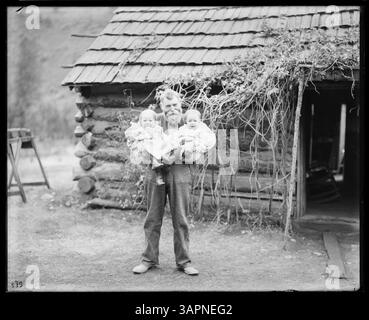 Photograph of the Hager cabin near Bingham Springs, showing ...
