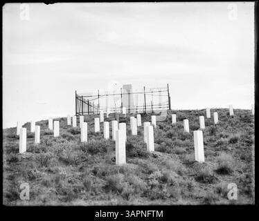 Photograph of the Little Bighorn Battlefield National Monument on a ...
