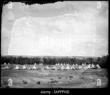 Photograph depicting scenes from the Umatilla Indian Reservation ...
