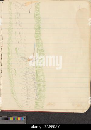 This sketchbook, created by an unknown artist, features scenes ...