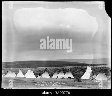 Scenes from the Umatilla Indian reservation, capturing everyday life ...
