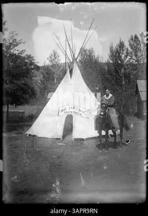 Photo of a tipi, captured by Lee Moorhouse. The image shows a ...