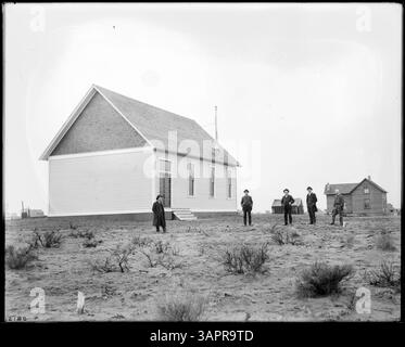 This photograph shows a classroom scene from the Menntaskólinn school ...