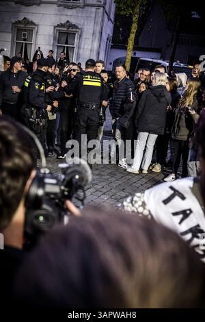 UDEN - Demonstrators during a residents' meeting about a planned azc in ...