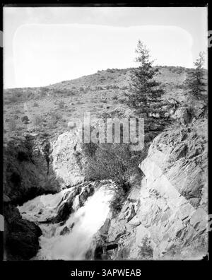 This photograph by Lee Moorhouse depicts the Nespelem River at Nespelem ...