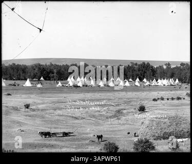 This image by Lee Moorhouse shows camps on the Umatilla Indian ...