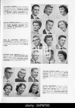 The 1958 'Sagamore' yearbook from Roosevelt High School commemorates ...