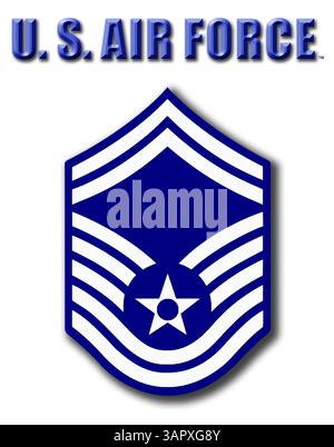 Senior Master Sergeant in the USAF Stock Photo - Alamy