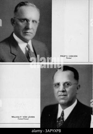 This 1934 high school yearbook captures students, teachers, clubs ...