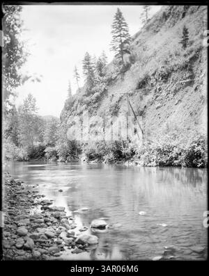 This photograph depicts scenes along the lower Umatilla River. The ...