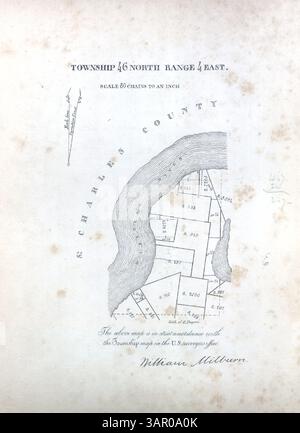 This atlas of St. Louis includes a city plan surveyed in 1823 and ...