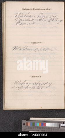 This 1875 diary at the University of Oregon Libraries documents daily ...