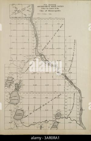 This map of Minneapolis, Minnesota includes streets, avenues, and wards ...
