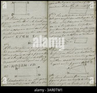 This manuscript of T. Pendleton's 'Practical Geometry,' dated October ...