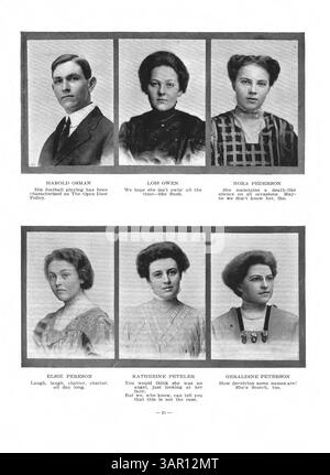 This 1909 yearbook from East High School features students, teachers ...