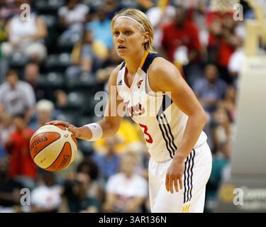 INDIANAPOLIS, IN - JULY 13: Indiana Fever guard Caitlin Clark (22) lays ...
