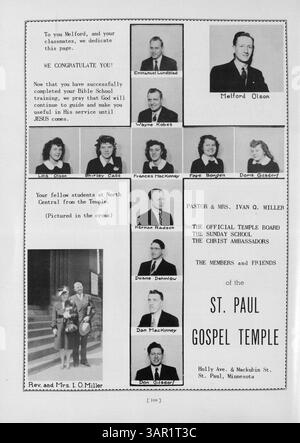 The 1948 yearbook from North Central Bible Institute captures the key ...