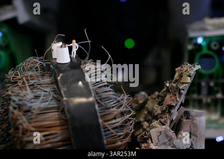 Model, Chernobyl nuclear power plant, Chernobyl exclusion zone, Ukraine ...