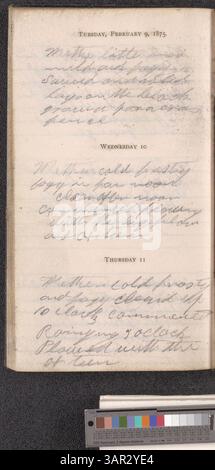 This 1875 diary, archived at University of Oregon Libraries, records ...