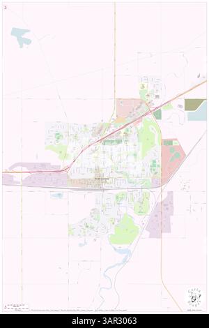 Map of the city of Swift Current, Saskatchewan Stock Photo - Alamy