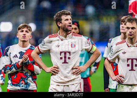 Mailand, Italien. 16th Apr, 2025. 16.04.2025, Inter Mailand vs. FC Bayern München, UEFA ...