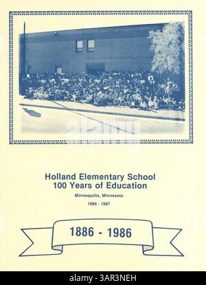 The 1987 Holland Elementary Yearbook celebrates 100 years of education ...