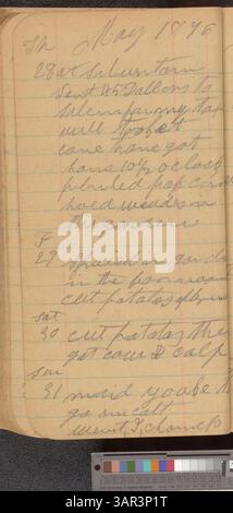 This 1894-1897 diary includes daily entries, financial records, and ...