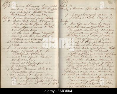 The diary of Seth A. Ranlett, spanning from 1850 to 1885, captures his ...