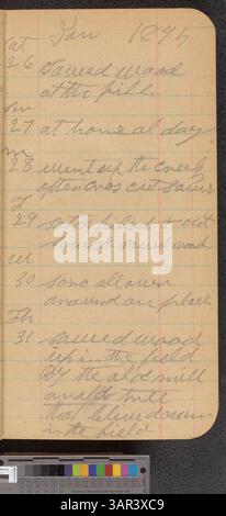 The 1894-1897 diary records daily activities, financial records, and ...