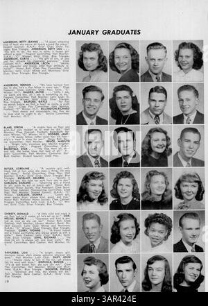 The 1947 Central High Yearbook, 'Centralian', highlights the student ...