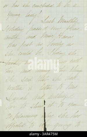 This letter by Nelly Blow to her father, Henry T. Blow, conveys her ...