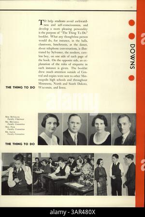 The 1934 *Centralian* yearbook from Central High School captures key ...