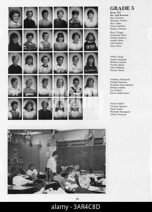 The 1988 yearbook from Oxbow Creek Elementary School provides a record ...