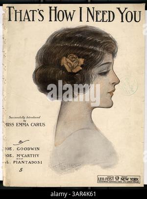 The cover of the song 'That's How I Need You,' introduced by Miss Emma ...