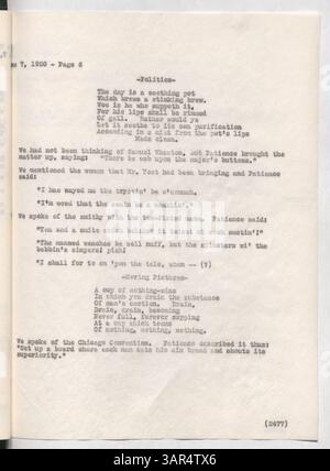 Volume 13 of the Patience Worth transcripts, covering the period from ...