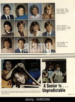 The Park Center High Yearbook of 1984 captures students, teachers ...