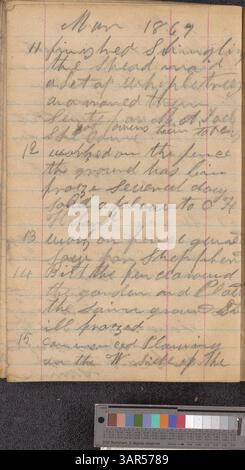 The diary from September 15, 1865, to December 31, 1867, includes daily ...