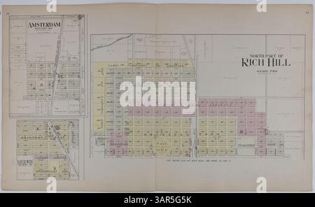 A section of the Standard Atlas of Bates County, Missouri with detailed ...