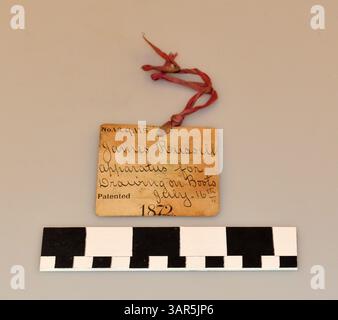 The patent model (No. 129,175) of James Russell’s apparatus for drawing ...