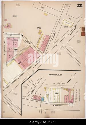This map, dated 1896, from Whipple’s Fire Insurance Map series, offers ...