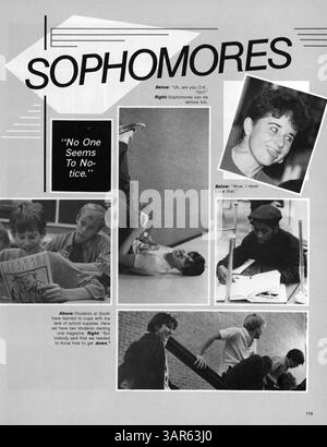 The 1984 South High Yearbook, titled Tiger '84, captures key moments of ...